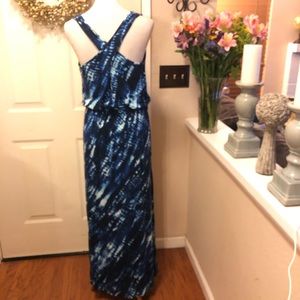 Heidi Weisel | Dresses | Heidi Weisel Pretty Blue Sleeveless Maxi Dress ...